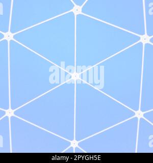 Lines connected with dots as social communication concept in office ...