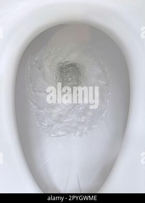Toilet, Flushing Water, close up Stock Photo - Alamy
