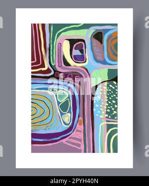 Abstract surrealism esoteric figure wall art print. Printable minimal ...