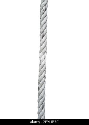 Old Ropes isolated on a white background Stock Photo - Alamy