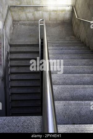 Underground access stairs Stock Photo - Alamy