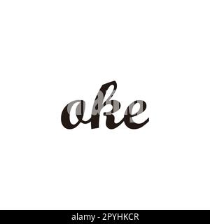 Letter oe connect geometric symbol simple logo vector Stock Vector ...