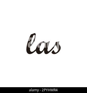 Letter Las connect geometric symbol simple logo vector Stock Vector ...