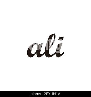 Letter ali connect geometric symbol simple logo vector Stock Vector ...