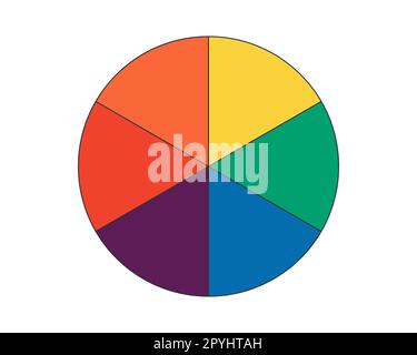 Abstract icon with circular palette. Chart graphic. Rainbow graphic. Ui ...