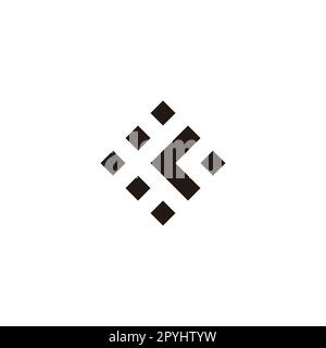 Letter c direction, squares geometric symbol simple logo vector Stock ...