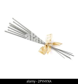 Bunch of new sparkler sticks on white background Stock Photo - Alamy