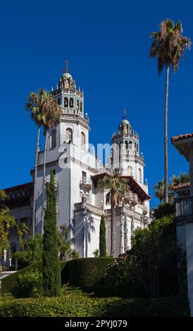 Hearst Castle, located in California, is a historic mansion built by ...