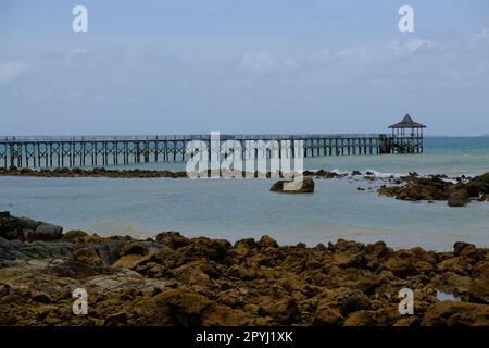 Indonesia Batam - Jetty at Turi Beach Resort Stock Photo - Alamy