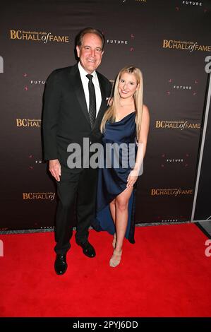 Jim Nantz and daughter Caroline Nantz attend Broadcasting Cable Hall of ...