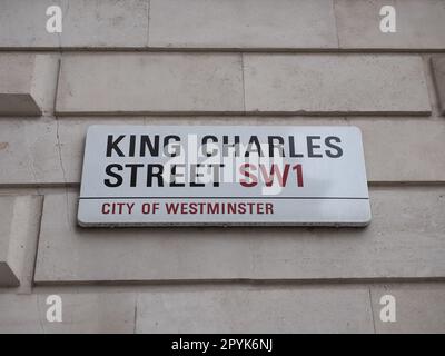 King Charles Street sign, London, England Stock Photo - Alamy