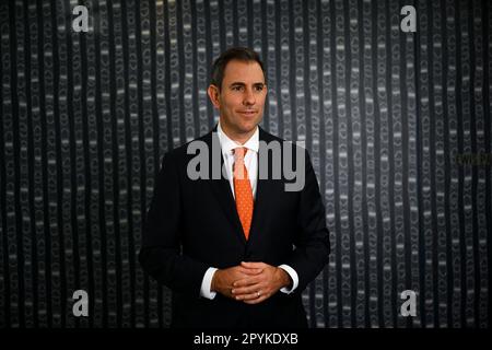 Australian Treasurer Jim Chalmers poses for a portrait inside the ...
