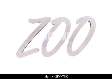 The word ZOO concept written in colorful abstract typography Stock ...