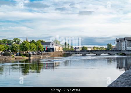 The skyline of Ballina town, County Mayo, Ireland Stock Photo - Alamy