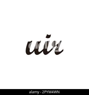 Letter ur connect geometric symbol simple logo vector Stock Vector ...