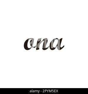 Letter na connect geometric symbol simple logo vector Stock Vector ...