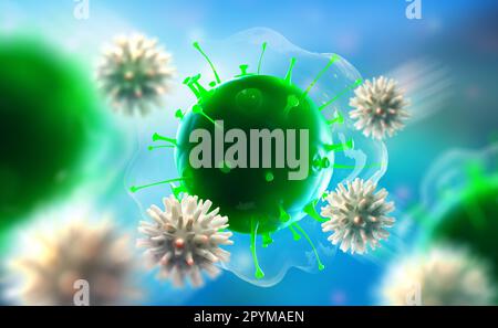 Microbes in the body. Immune protection against infection. Study of ...