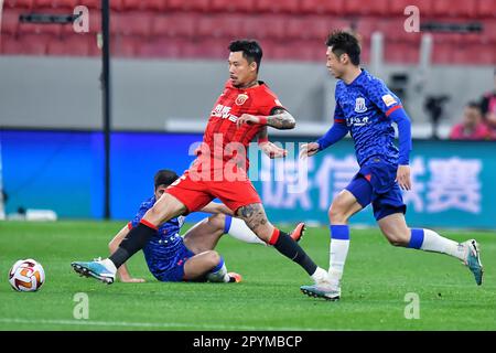 Shanghai Port Football Club 1-1 draw Shanghai Shenhua Football Club at ...