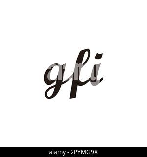 Letter gf connect geometric symbol simple logo vector Stock Vector ...