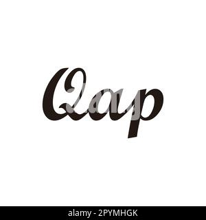 QAP logo. QAP letter. QAP letter logo design. Initials QAP logo linked ...
