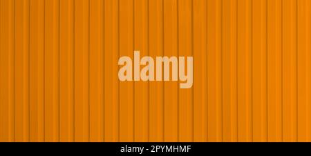 Wide surface of the orange aluminum wall for background design Stock ...