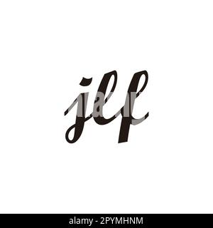 Letter jL connect geometric symbol simple logo vector Stock Vector ...
