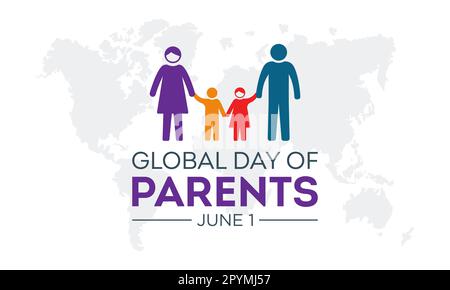 Global day of parents, june 1. Vector template for banner, greeting ...