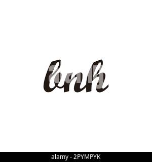 Minimal Business logo for Alphabet BNH - Initial Letter B, N and H ...