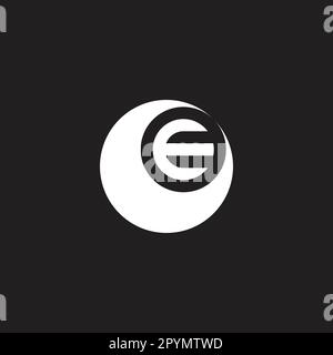 Letter B in moon geometric symbol simple logo vector Stock Vector Image ...