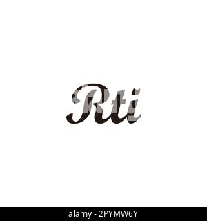 RTI logo. RTI letter. RTI letter logo design. Initials RTI logo linked ...