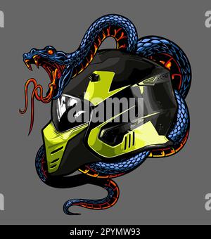 helmet and snake Stock Vector Image & Art - Alamy