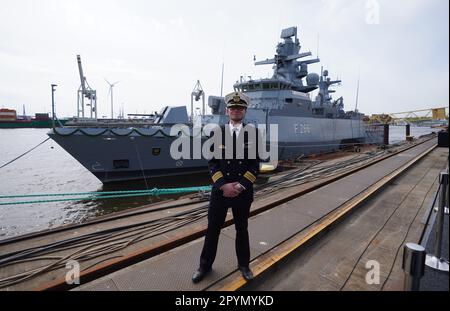 04 May 2023, Hamburg: Vice Admiral Frank Lenski, Commander of Fleet and ...