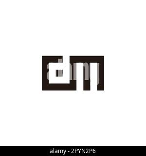 letter m infinity overlapping line logo vector Stock Vector Image & Art ...