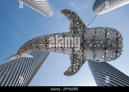 Al Nehem Whale Shark Installation is a tourist attraction in Lusail ...