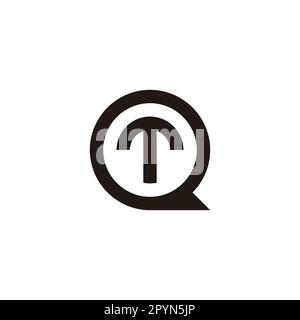 letter tq simple geometric line logo vector Stock Vector Image & Art ...