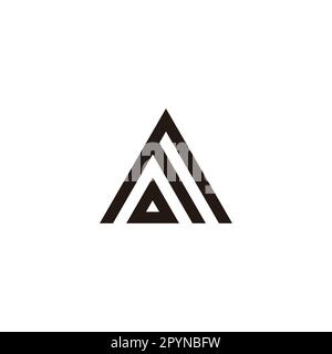 letter mo simple geometric line logo vector Stock Vector Image & Art - Alamy