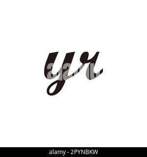 Letter yr connect geometric symbol simple logo vector Stock Vector ...