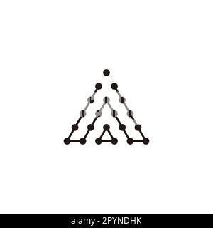 Letter m triangle, molecules geometric symbol simple logo vector Stock Vector Image & Art - Alamy