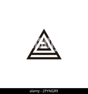 Vector Illustration of Eight Triangle Shape Red White Road Signs Set 1 ...
