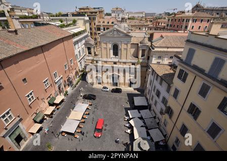 Italy, Rome, Piazza Capranica, church of Santa Maria in Aquiro Stock ...