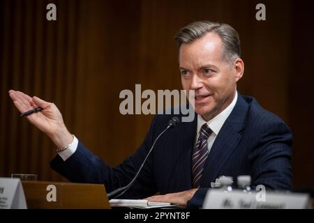 Roger F. Nyhus appears before a Senate Committee on Foreign Relations ...