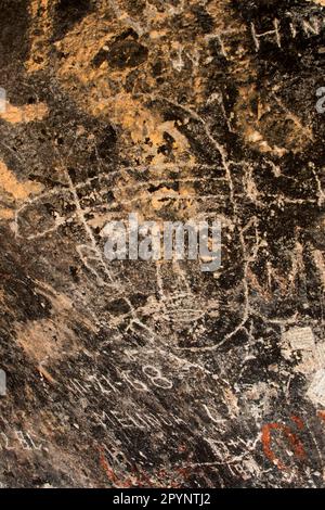 Pioneer inscription, Hueco Tanks State Park & Historic Site, Texas ...