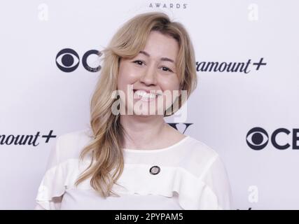 Jen Schriever arrives at the 76th annual Tony Awards on Sunday, June 11 ...