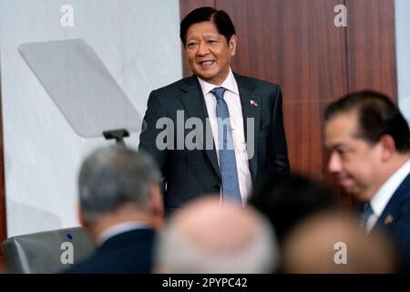 President Ferdinand Marcos of Philippines arrives on March 5, 1973 at ...