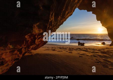 Panther Beach, also known as hole in the wall beach is located near ...