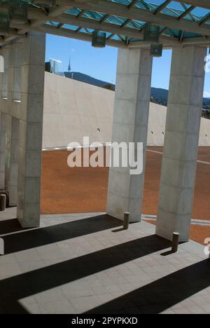 View of Telstra Tower from Australia's Parliament House, Canberra, ACT ...