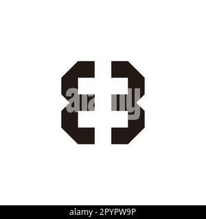 Letter EE square geometric symbol simple logo vector Stock Vector Image ...