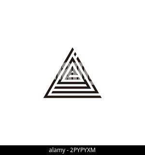 Letter A, j, g and w triangle geometric symbol simple logo vector Stock Vector Image & Art - Alamy