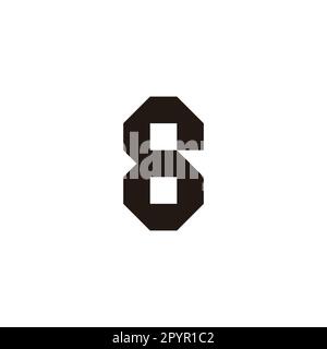 Number 3 and 1 square geometric symbol simple logo vector Stock Vector ...