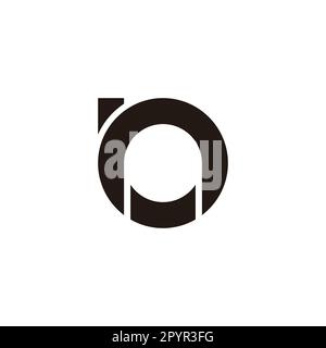Letter bN Nb b N square geometric symbol simple logo vector Stock ...